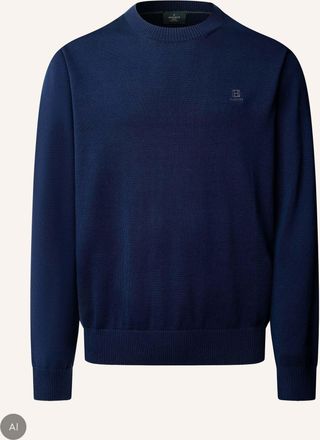 Hackett Pullover Hrtg Cotton H Crew blau
