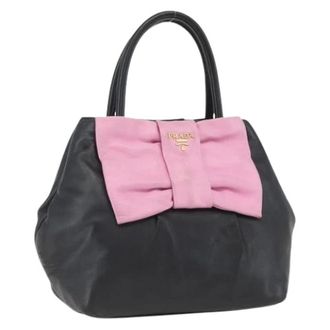 Prada Sac &agrave; main vintage en cuir Pre-owned - Femme - Pre-owned - Noir - Taille: ONE Size