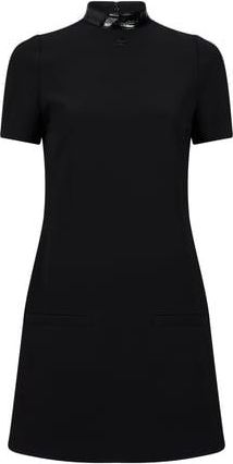 Courr&egrave;ges Robe courte col en vinyle