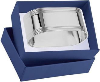 Silberkanne Serviettenring | Silber Plated versilbert | 5,5x2,5 cm | Edles Tafelsilber | F&uuml;r Stoffservietten | F&uuml;r Hochzeit & Feiern