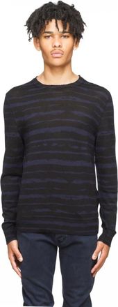 Zadig&Voltaire Pull Jeremy en laine m&eacute;rinos - Homme - Pulls - Bleu - Taille: L