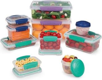 Sistema Frischhaltedosen für Lebensmittel | Meal Prep-Behälter mit DeckelnLunchboxenSnackdosen & mehr | Stapelbar & Luftdicht | BPA-frei | 20 Stück