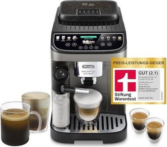 DeLonghi Magnifica Evo Next - Perfetto Kaffeevollautomat mit LatteCrema-Milchaufschäumer, 13 One-Touch-Getränke, Coffee- und Cappuccino Kaffeemaschine, farbige