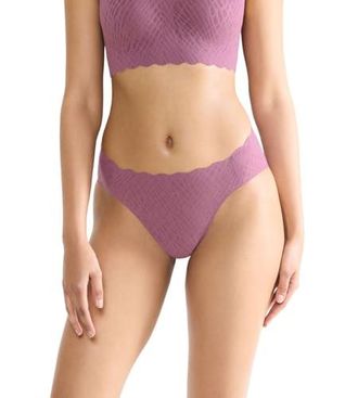 sloggi Culotte Jambes Hautes Zero Feel Bliss pour Femme, Clover, Violet Taille M, Clover Violet, M