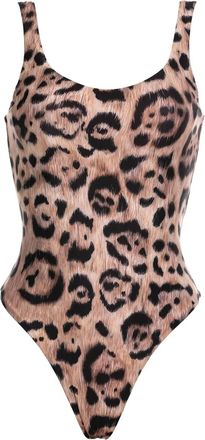 Agua Bendita Badeanzug mit Leoparden-Print - Nude