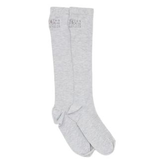 Maison Margiela Femme, Sous-v&ecirc;tements, Gris, Taille: S Bootleg Chaussettes Hautes