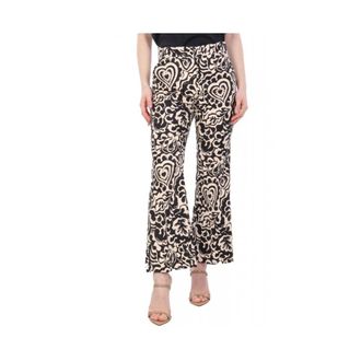 Max Mara Femme, Pantalons, Noir, Taille: 42 FR Wide Pantalons