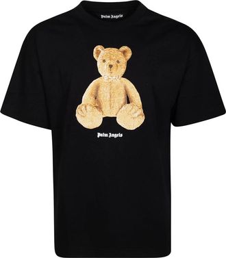 Palm Angels Homme, Tops, Noir, Taille: XL Bear Regular Tee