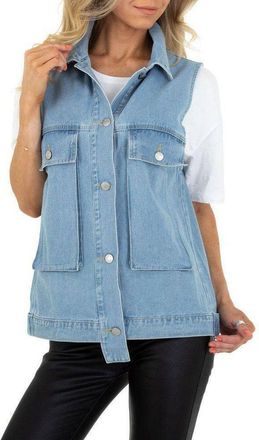 Ital-Design Jeansjacke Damen Freizeit Jeansstoff Jeansjacke in Blau