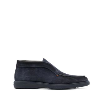 Santoni Homme, Chaussures, Bleu, Taille: 43 1/2 EU Sandales en Cuir Bleu pour Homme