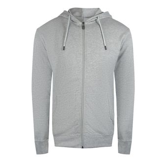 Cavalli Kapuzenpullover Mit Auff&auml;lligem Blumenlogo, Grau, Mit Rei&szlig;verschluss