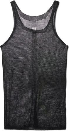 Rick Owens Homme, Tops, Noir, Taille: L Top Transparent