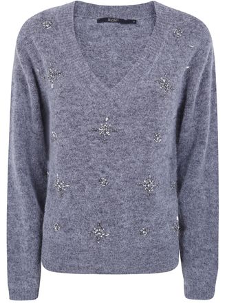 Seventy Sweater V-Neck V Neck Sweater With Stones