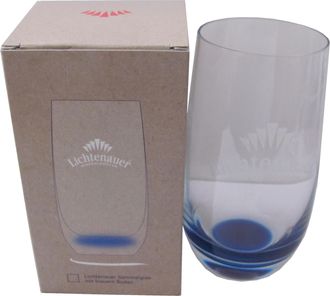 Truck Lichtenauer Mineralquellen - Sammel Glas mit blauen Boden - 0,2 l