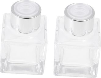 Valiclud 2stücke Mini-blumenvase Aus Glas Leere Wiederbefüllbare Duftflaschen Glas-diffusorflaschen Als Mini-blumenvase Leere Duftflasche Für Ätherische Öle