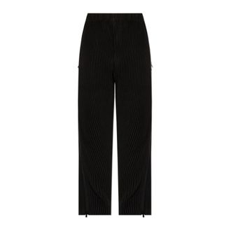Issey Miyake Hosen mit mehreren Verschl&uuml;ssen - - Trousers - Herren - Schwarzk - M