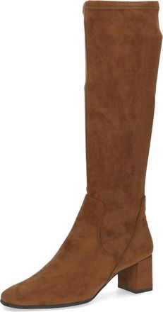 Caprice Caprice Damen Hohe Stiefel mit Absatz Kniehoch Vegan, Braun (Brown Stretch), 40 EU