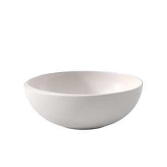 Villeroy & Boch NewMoon Salat-/ Servierschüssel 28,5 cm Weiß, Spülmaschinenfest, Mikrowellensicher, Sehr Große Salatschüssel, Obstschale, Schüssel Porzellan, Serviers