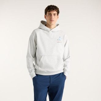 New Balance Homme London Edition Athletics French Terry Hoodie en Gris, Coton, Taille L