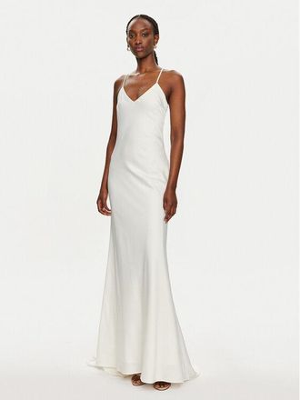 Vero Moda Abendkleid Dottea 26031922 Wei&szlig; Slim Fit