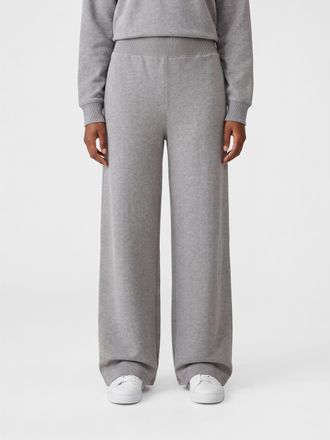 Repetto Pantalon de jogging &agrave; jambe large en m&eacute;lange de coton avec taille haute &eacute;lastiqu&eacute;e