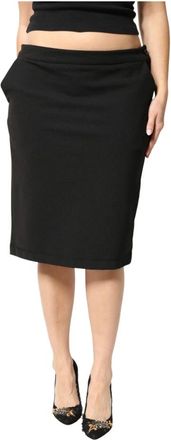 Gianfranco Ferre Femme, Jupes, Noir, Taille: 42 FR Pencil Cut Knee Length Skirt