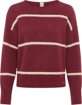 Brax Damen Style.Lisa Lightweight Alpaca Sequins Stripe Pullover