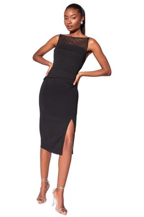 Lipsy Midikleid Lipsy &Auml;rmelloses, figurbetontes Midikleid, Petite (1-tlg)