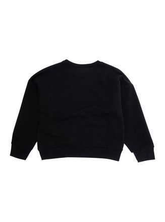 N&deg;21 Girls Crewneck Sweatshirt Black Cotton Hoods & Sweatshirts