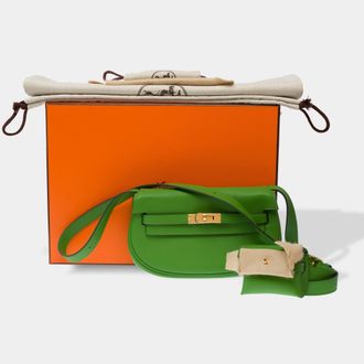 Herm&egrave;s Kelly Moove Crossbody Bag - Yucca Green