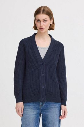 Oxmo Strickjacke OXKimmie Moderne Strickjacke mit Knopfleiste
