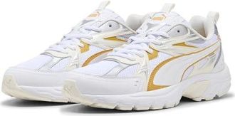 Puma Mixte MILENIO Tech Basket, White-Archive Gold-Warm White, 44.5 EU