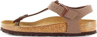 Birkenstock Kairo Birko-Flor Nubuck - Sandales Unisexe - Brun (Moka), 40 (Normal)