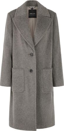 Marc Cain Alpaka-Wollmantel mit Revers - - Coats - Damen - Grau - L