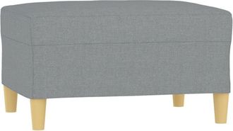 vidaXL Repose-pied Gris clair 70x55x41 cm Tissu Vidaxl