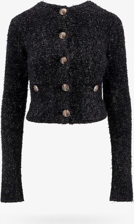 Balenciaga Cotton tweed knitted cropped cardigan - BALENCIAGA - gender_Woman