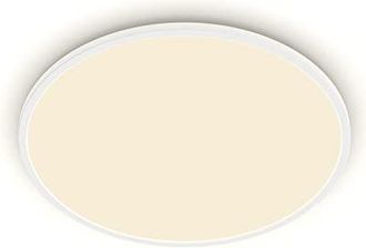 Philips LED SuperSlim Au&szlig;enleuchte (15W), warmwei&szlig;es Licht, IP54 Schutz, wei&szlig;, 25cm