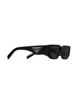 Prada SPR09ZC054E1AB Black Rectangle Sunglasses - Black