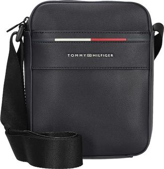 Tommy Hilfiger Sac à Bandoulière Sac Homme Foundation Mini Reporter avec Logo, Bleu (Space Blue), Taille Unique