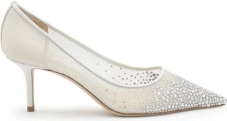 Jimmy Choo London Hohe Schuhe - White Leather Pumps - Gr. 36 (EU) - in Wei&szlig; - f&uuml;r Damen