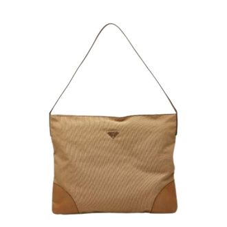 Prada Pre-owned Sac bandouli&egrave;re en toile - Femme - Pre-owned - Beige - Taille: ONE Size