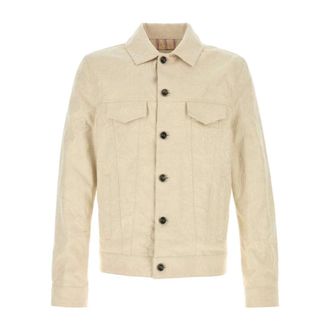 Etro Homme, Vestes, Beige, Taille: L Veste en jean Jacquard Paisley