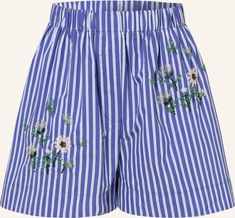 Maje Shorts Mit Schmucksteinen Und Pailletten weiss
