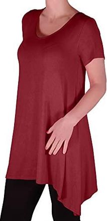 Eye Catch Oversize - Haut Long asymétrique Manches Courtes Grandes Tailles - Geneva - Femme