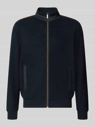 Bugatti Sweatjacke mit Label-Details