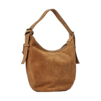 Fabiana Filippi Sac Hobo en Daim - Femme - Sacs - Brun - Taille: ONE Size