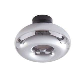 Lindby Deckenlampe Zehra (Modern) in Schwarz aus Glas (1 flammig, E27) - Deckenleuchte Lampe Flurleuchte