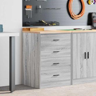 vidaXL Vidaxl - Armoire de rangement de garage sonoma gris 60x51x85 cm bois pin