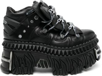 VETEMENTS bottines &agrave; lacets - Noir