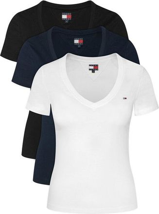 Tommy Jeans T-Shirt-Set DW0DW23005 Bunt Slim Fit